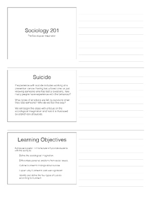 What is Sociology - SOCI 201 L02 - (Fall 2022) - Introduction To ...