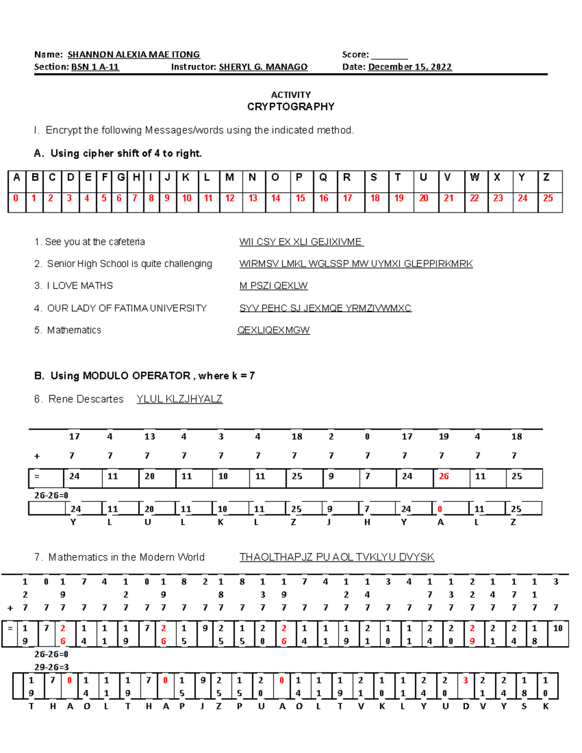 Activity - Cryptography (2)-4 (2)-1 - Name: SHANNON ALEXIA MAE ITONG Score: _______ ACTIVITY ...