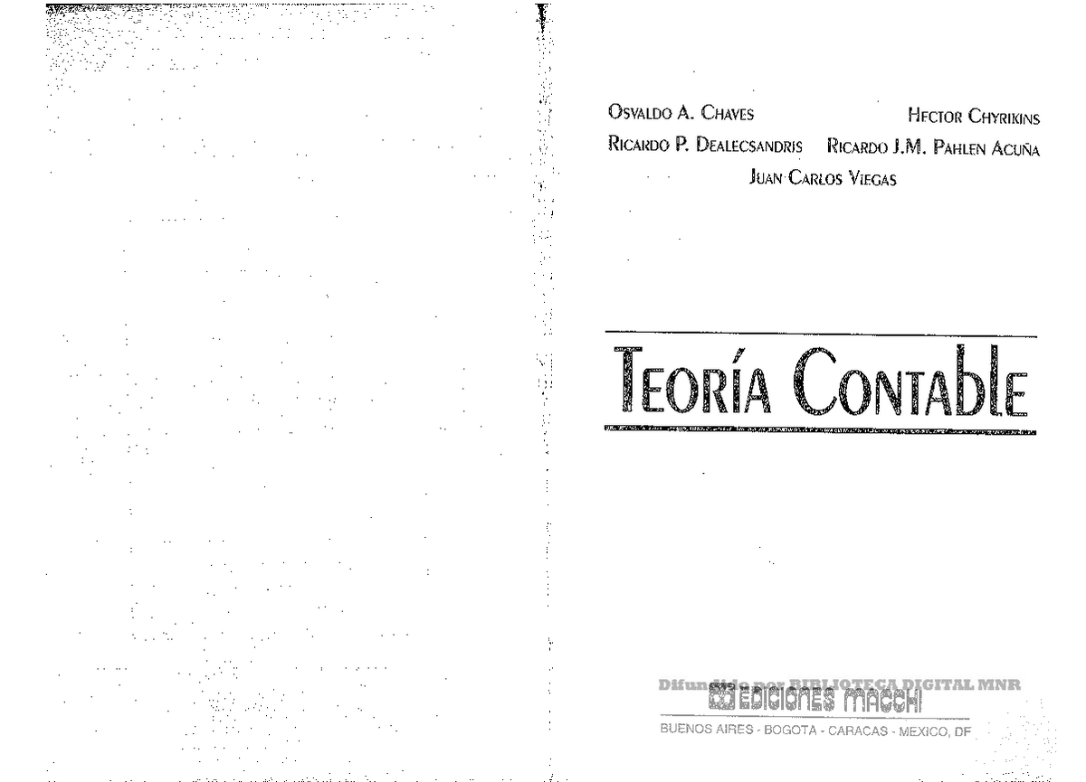 Teoría contable Osvaldo Chavez - Contabilidad - UADER - Studocu