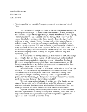 Module 5 Homework Assignment BYS 2400 - Module 5 Homework Assignment BUS 2400 Aisha Robinson ...