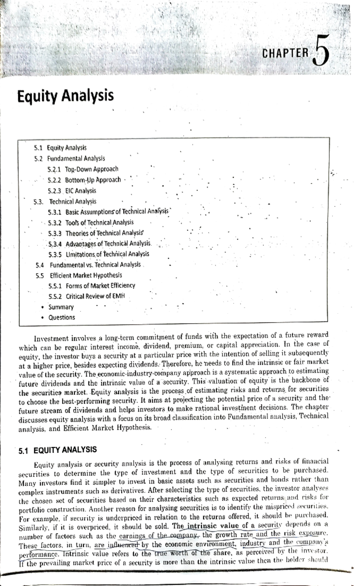 Foi equity analysis note - Equity Analysis S Equity Analysis S ...