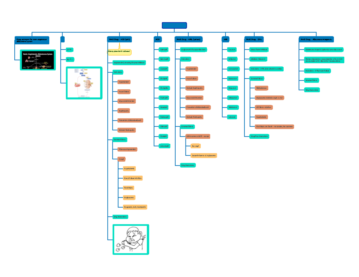 Ch 47 - This is a concept map for dialectics - Ramipril RAAS Drugs ...