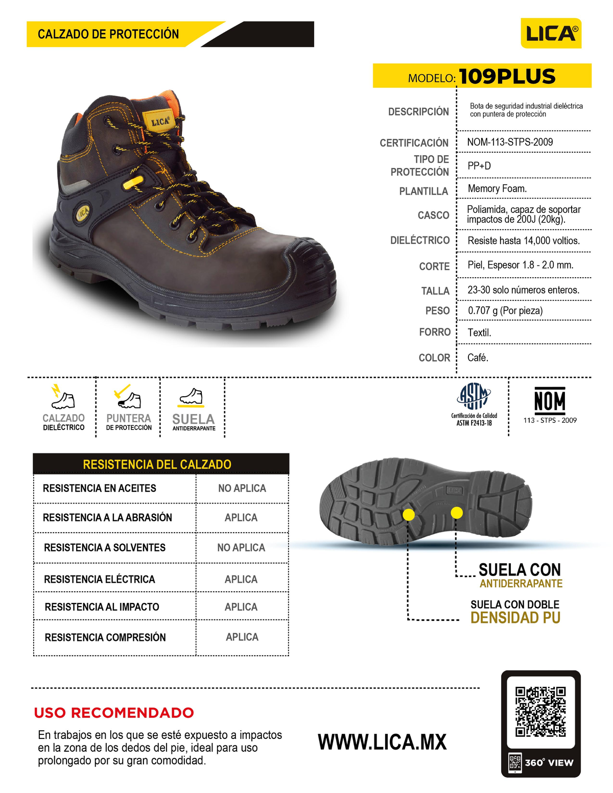 Botas LICA - SEGURIDAD INSDUSTRIAL LABORAL - CALZADO DE PROTECCIÓN ...