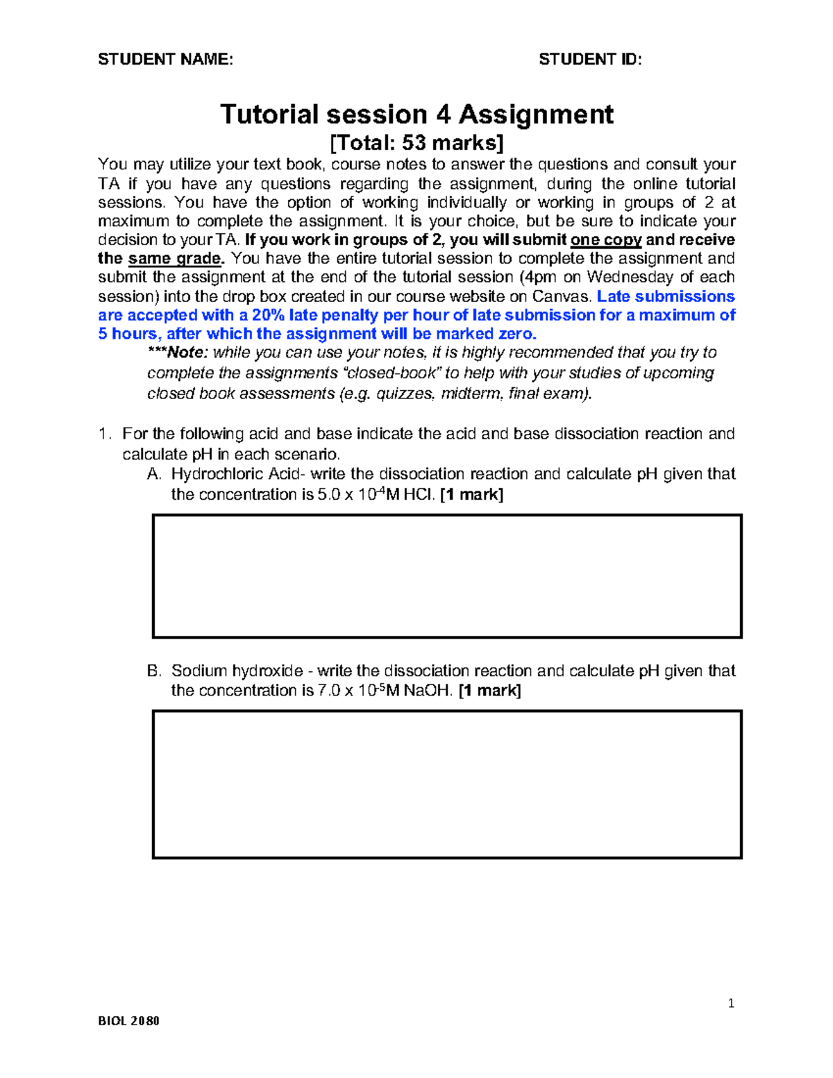 Tutorial 4 Assignment- Student COPY-1 - 1 Tutorial session 4 Assignment ...