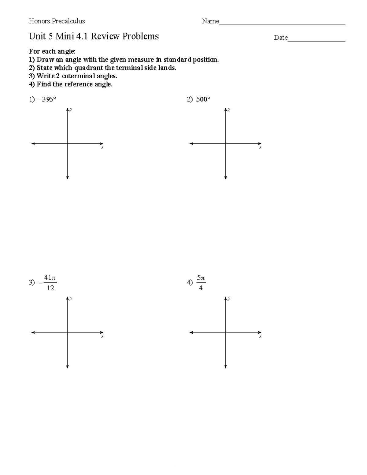 4.1 Review Problems - ap calc - ©Q j 2 X 0 q 2 h 3 g BKkurtTaz ...
