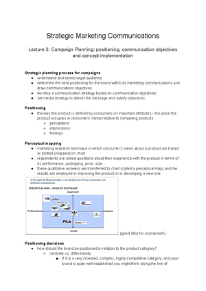 Lecture 1 Introduction to marketing communications - Strategic ...