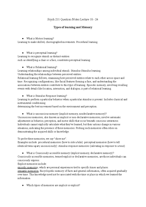 Behavioral Neuroscience Midterm 2 Notes - Behavioral Neuroscience ...
