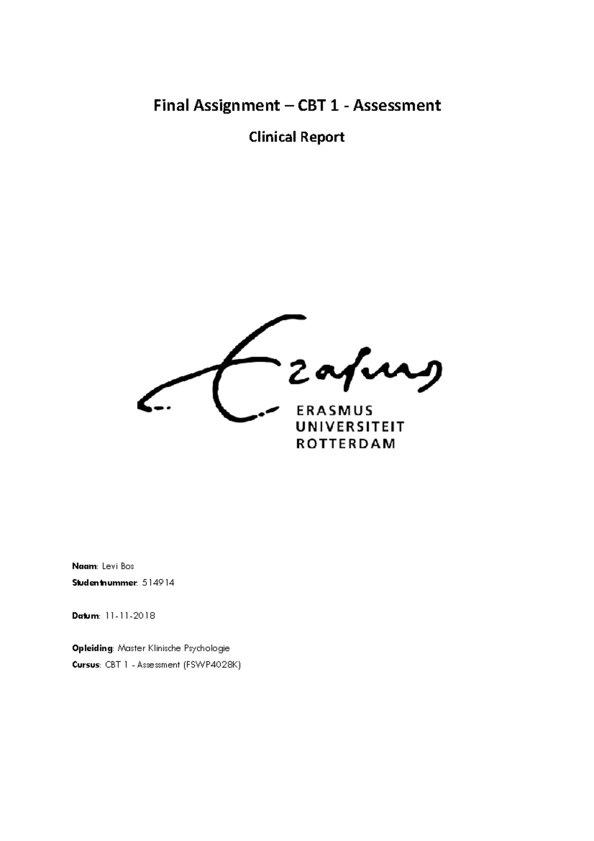 CBT1 final assign Final - Warning: TT: undefined function: 32 Final Assignment – CBT 1 ...