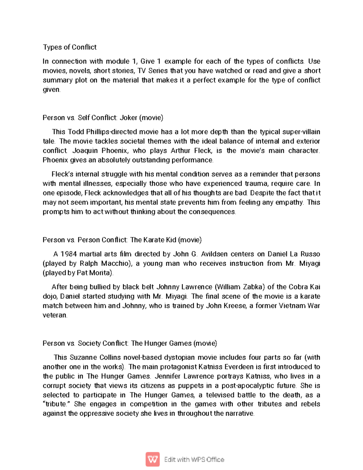 World Literature Essays Types Of Conflict In Connection With Module 1 world-literature-essays-types-of-conflict-in-connection-with-module-1
