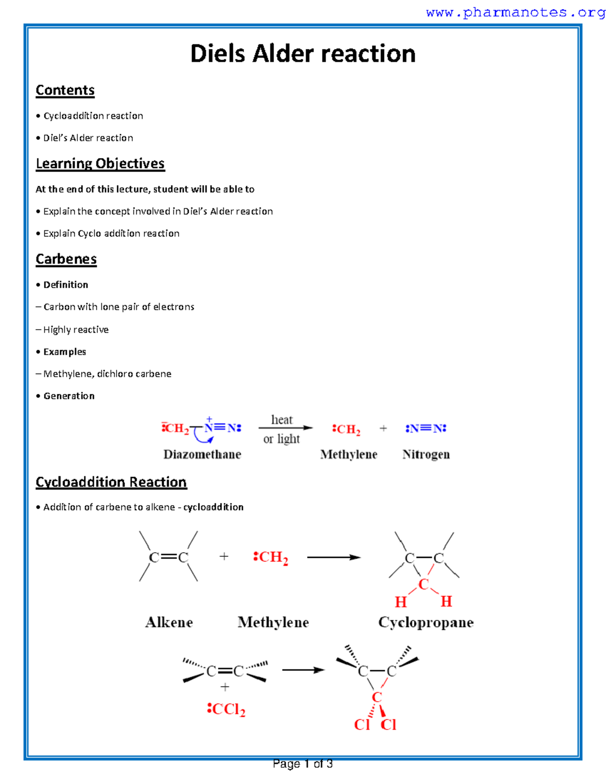 Diels Alder reaction - Diels Alder reaction Contents • Cycloaddition ...