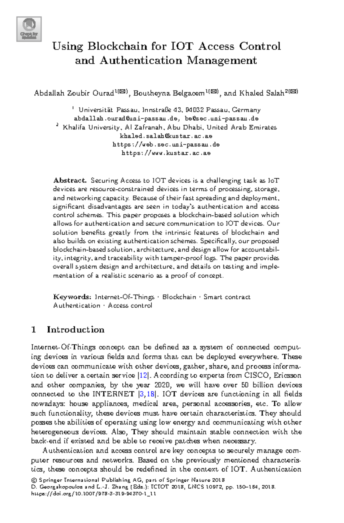 978-3-319-94370-1 11 - sfsf - Using Blockchain for IOT Access Control and Authentication ...