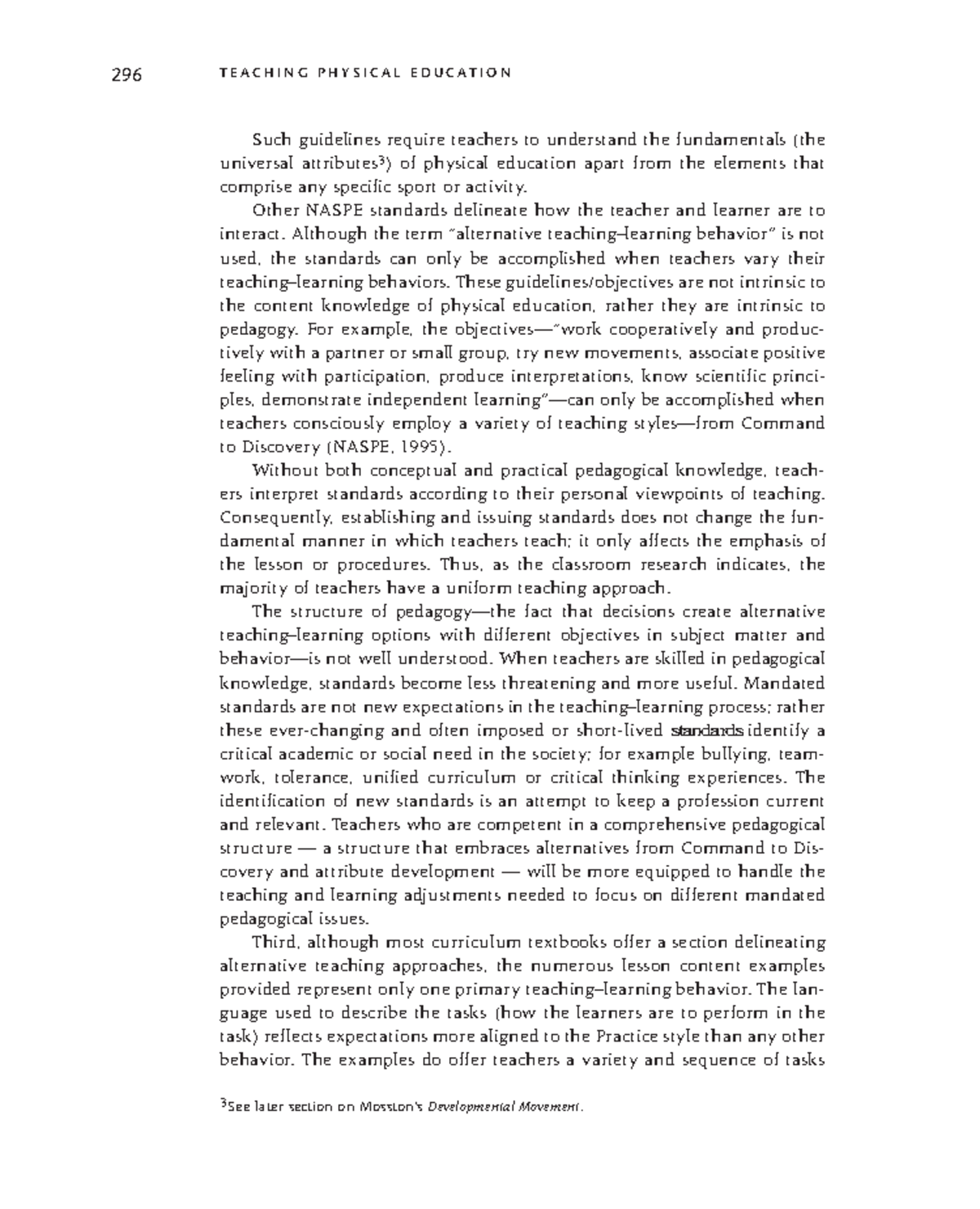 Physical education-175 - Such guidelines require teachers to understand ...