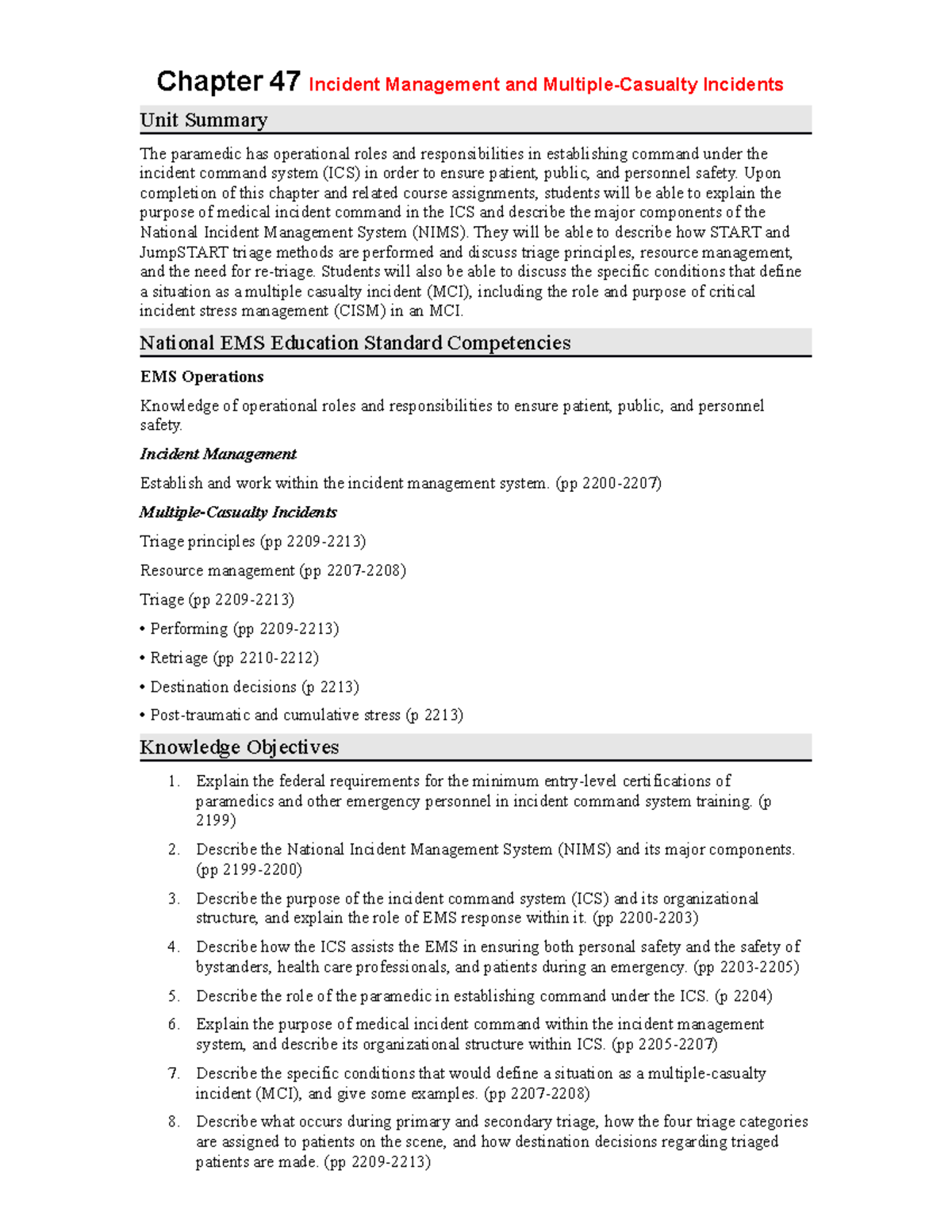 Ch47 Incident Management and Multiple-Casualty Incidents - Upon ...