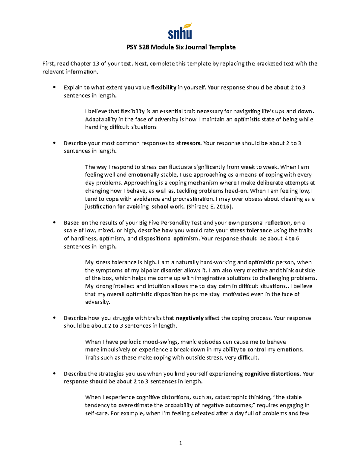 PSY 328 Module Six Journal Template(2)Finished - PSY 328 Module Six ...