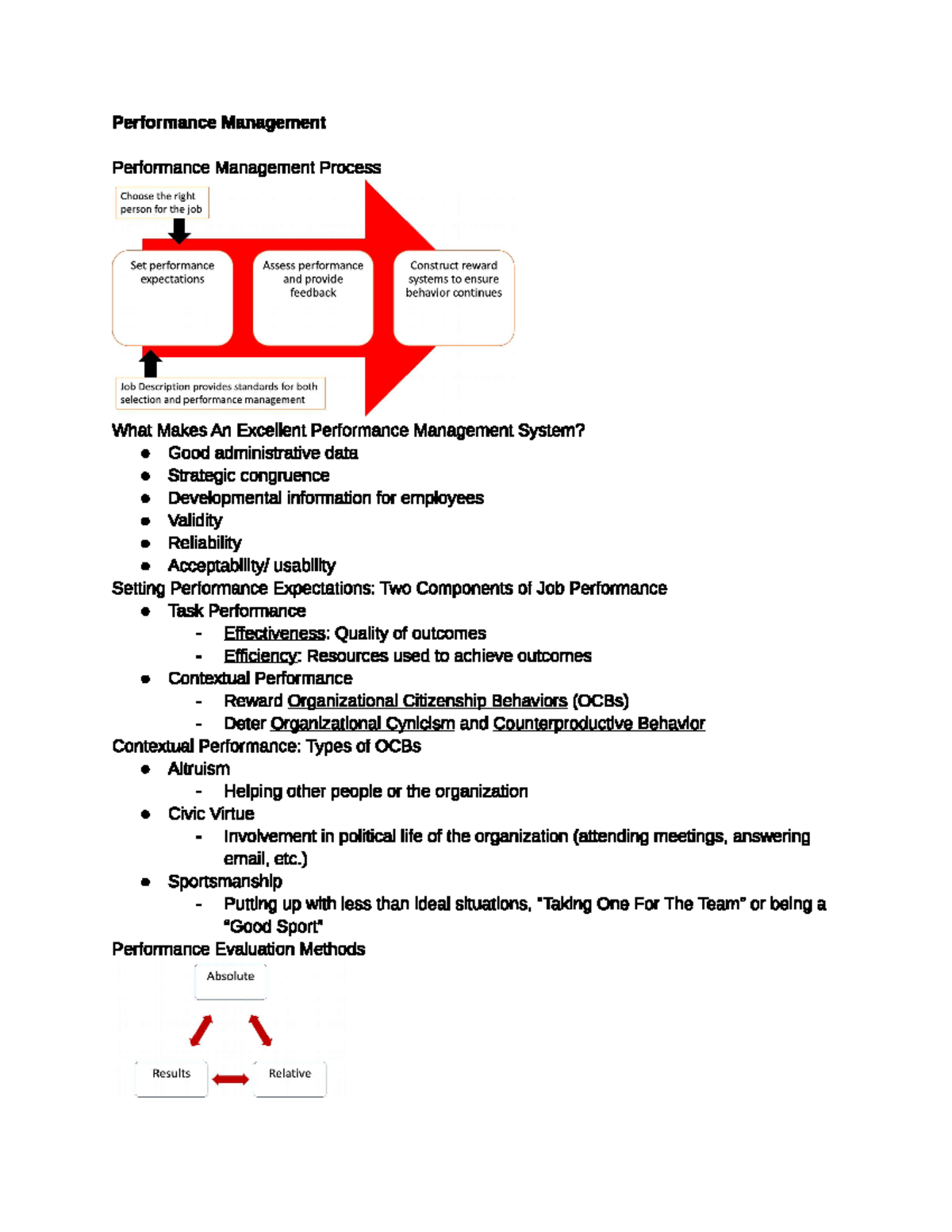 Chapter Performance Management - Performance Management Performance ...
