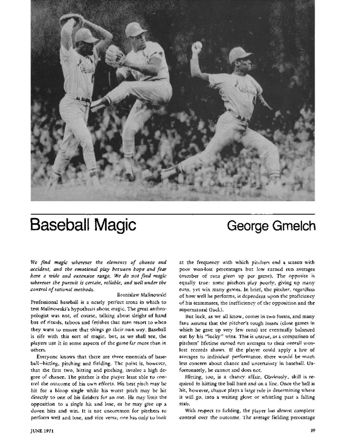 Gmelch PDF - JUST A READING - Baseball Magic George Gmelch We find ...