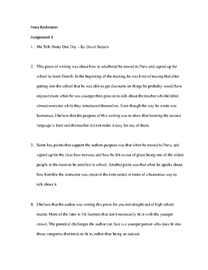 4-3 Assignment Summarizing - ENG 301 - USM - Studocu
