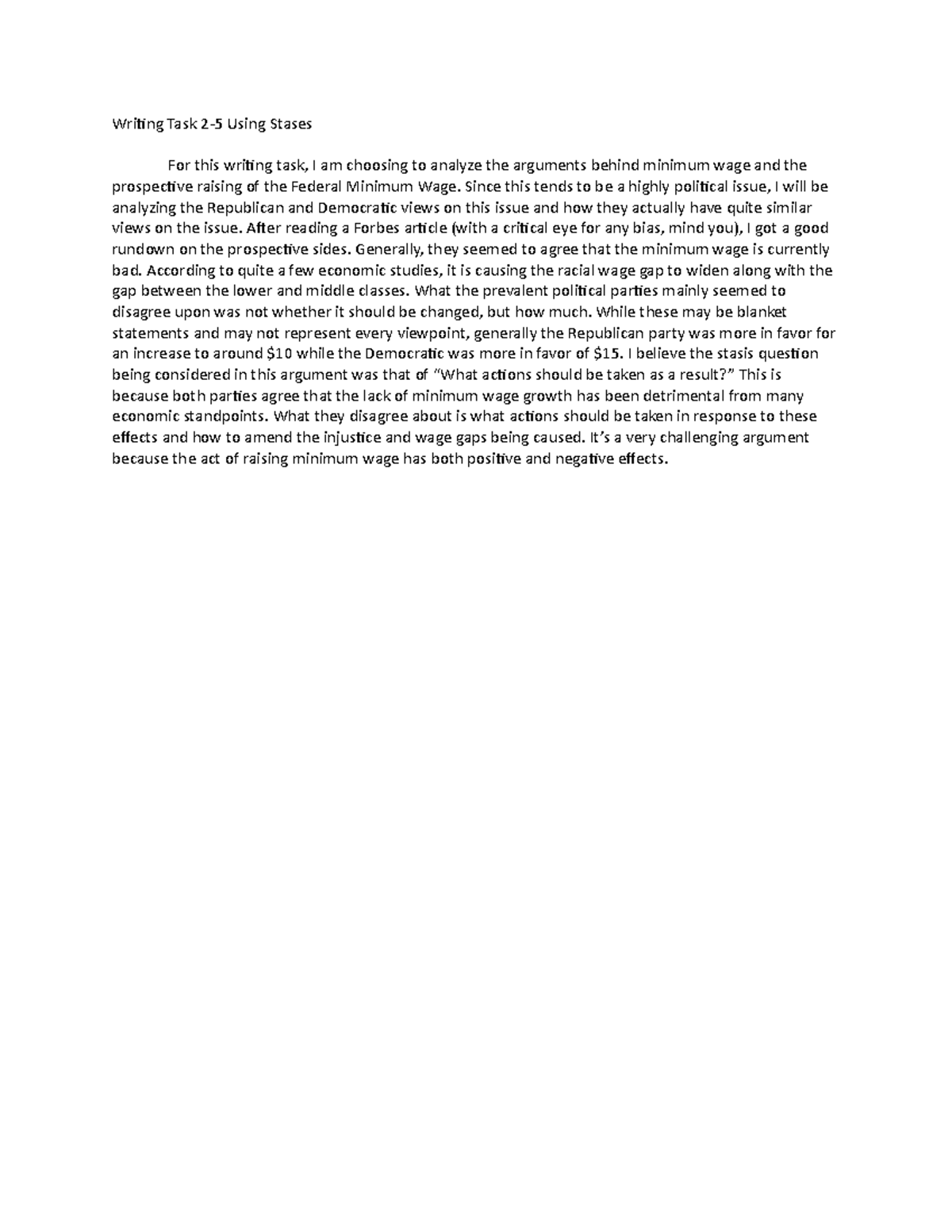 2-5 Abby Hoon - Every week, an writing assignment is assigned. They ...