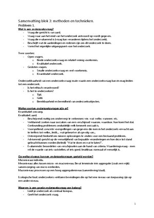 Leerdoelen probleem 5 - Bij gestructureerde observatie is er doorgaans ...