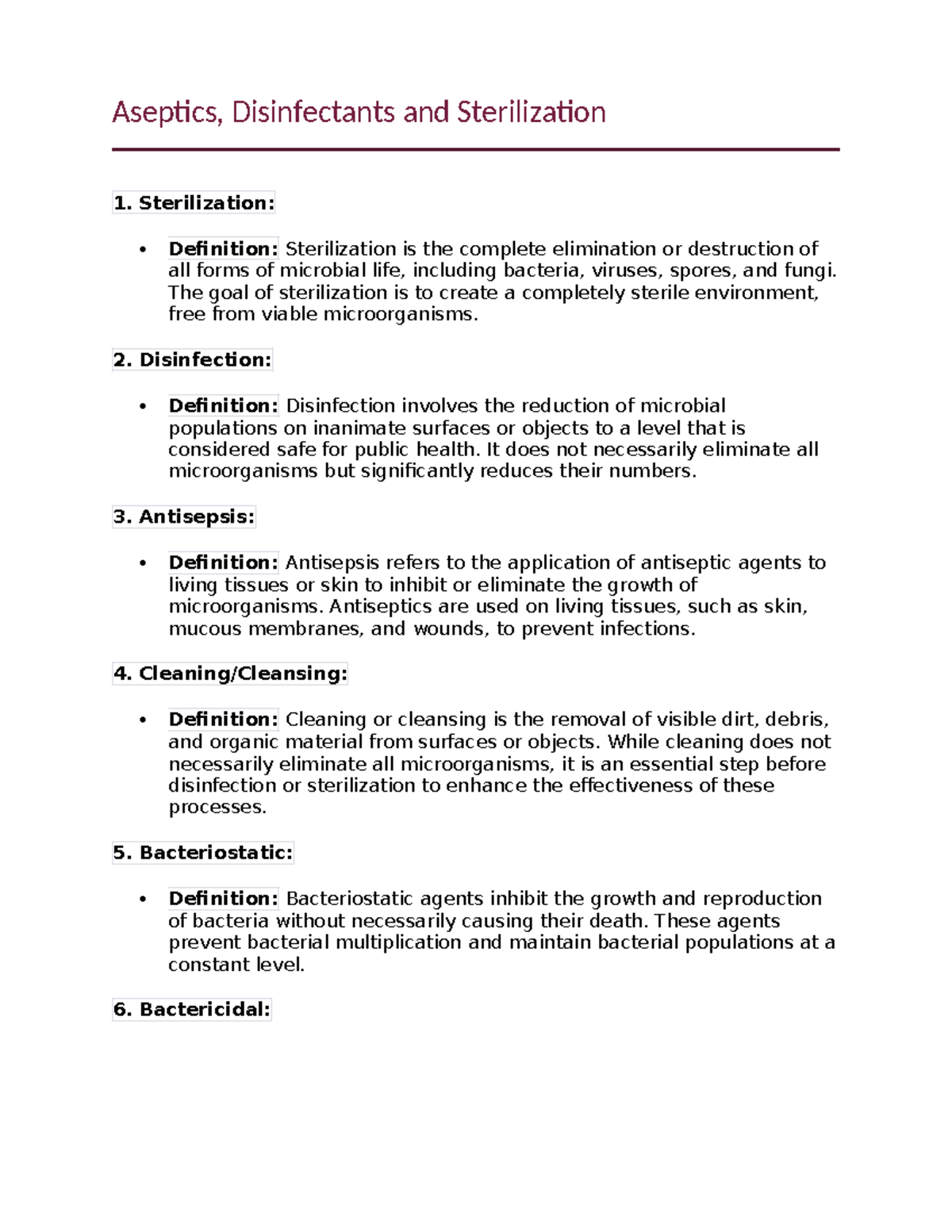 Aseptics - Notes about different cleansers and materials during surgery ...