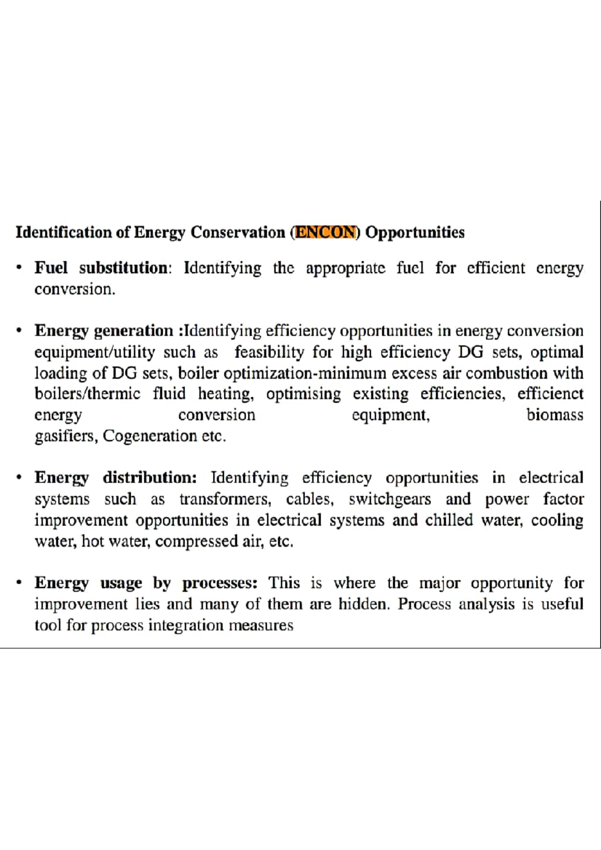 ENCON energy conservation - Energy Audit and Management - Studocu