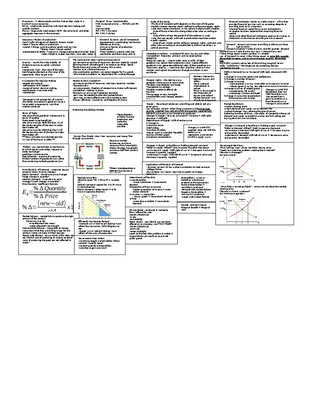 Econ unit 1 - Study Guide - Exam 1 - Economics – is about people and the choices they make in a ...