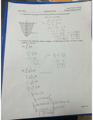 Section 8.8 Numerical Integration - MAC2312 - Studocu