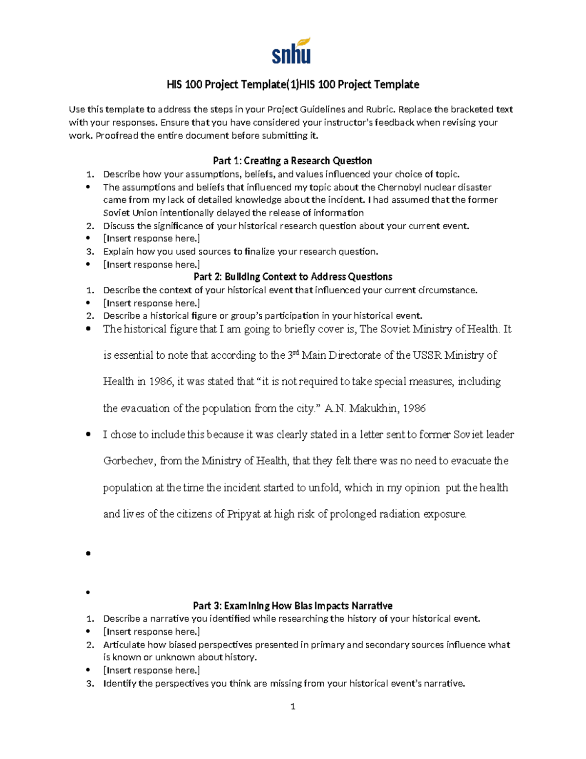 HIS 100 Project Template - HIS 100 Project Template(1)HIS 100 Project ...