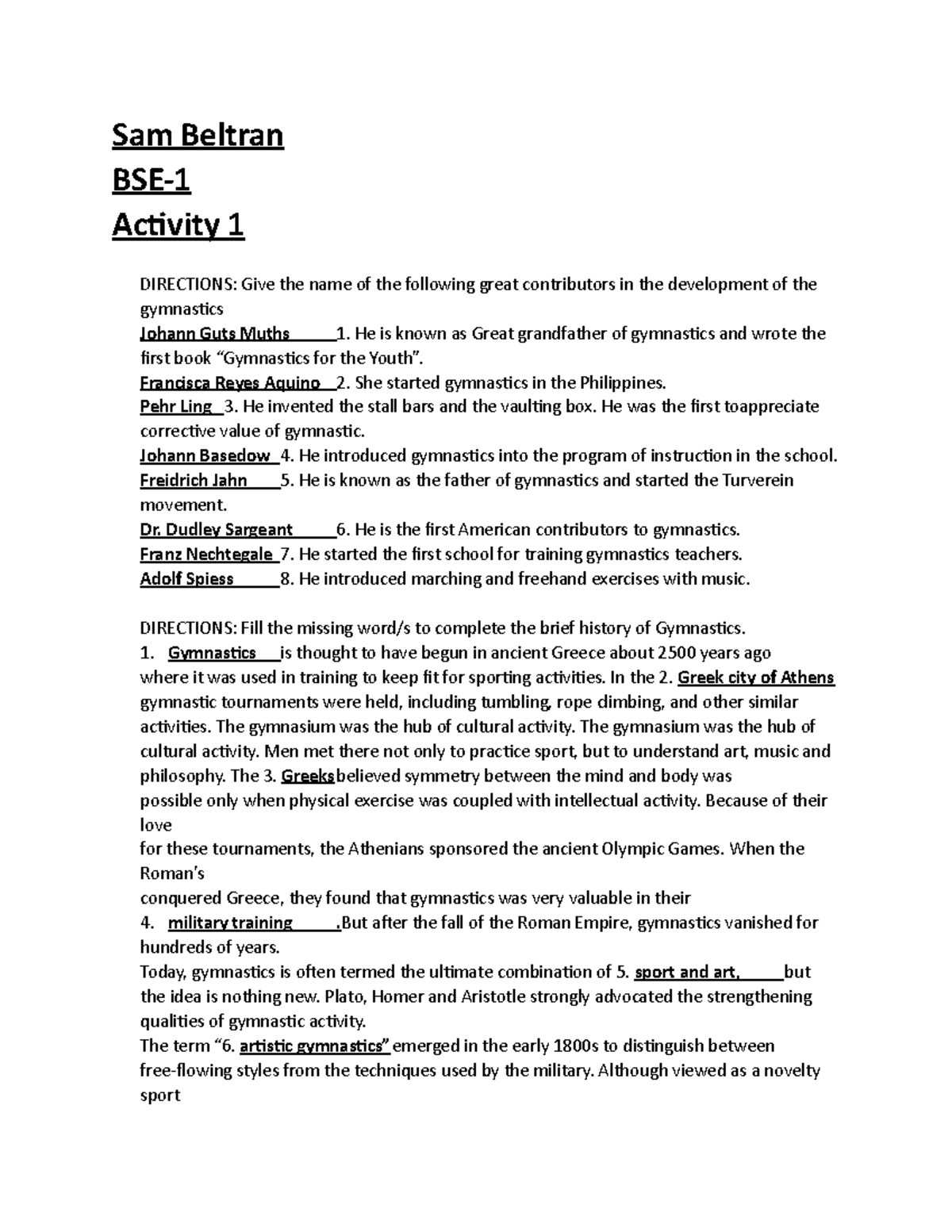 Module 8 - dawdawdawdawawd - Sam Beltran BSE- Activity 1 DIRECTIONS ...