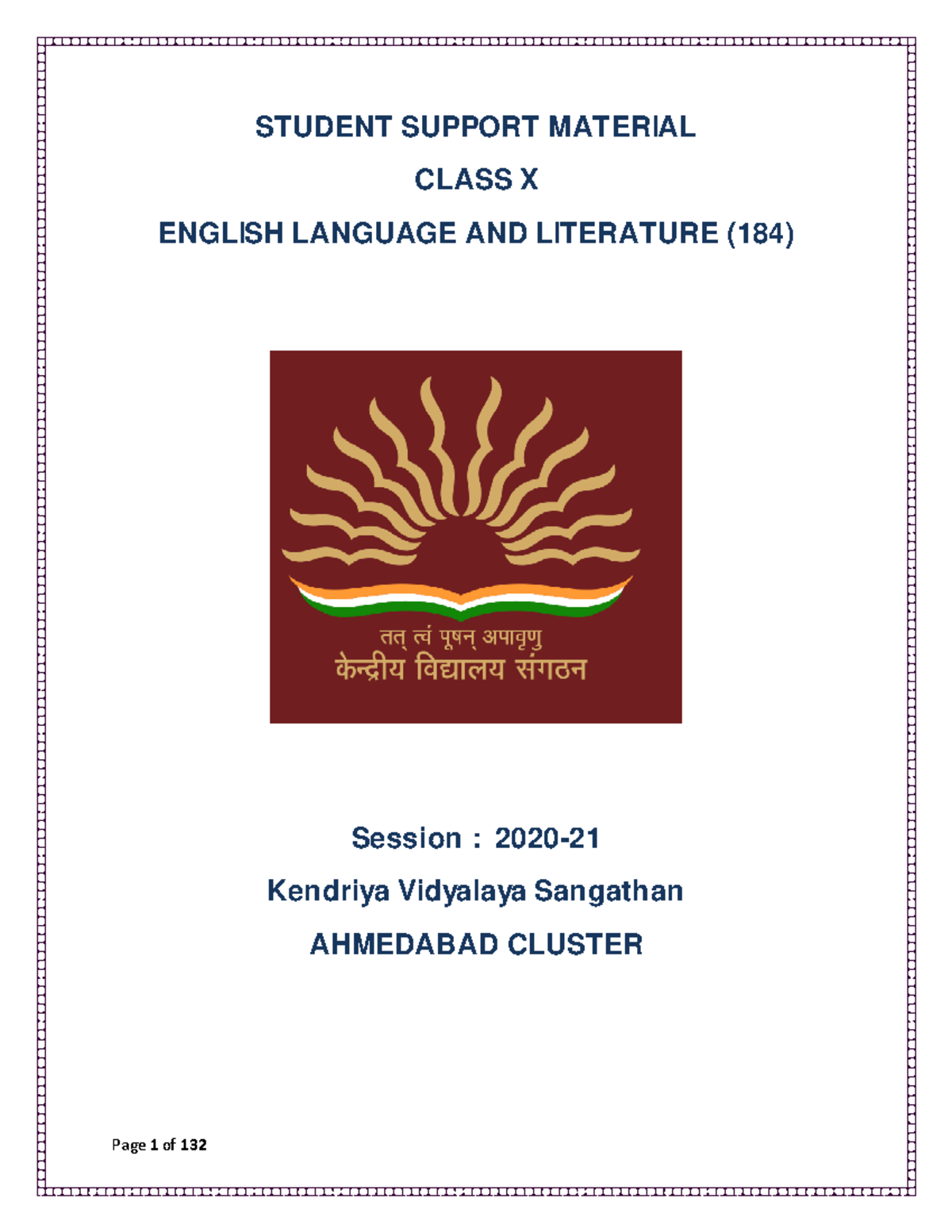 Support Material Class X English Language and Lite 240815 111105 ...