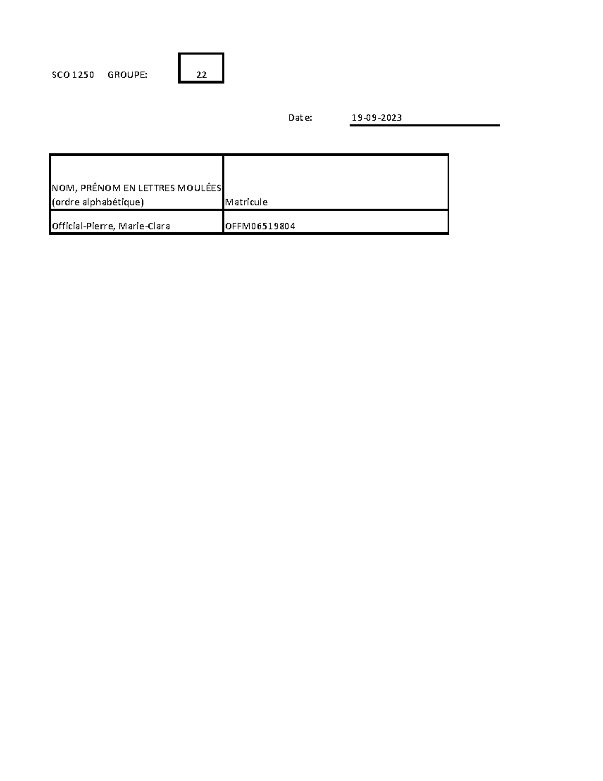 Cours 3 Devoir P2-8 (page 111) et CP 2-5 (page 114) - SCO 1250 GROUPE ...