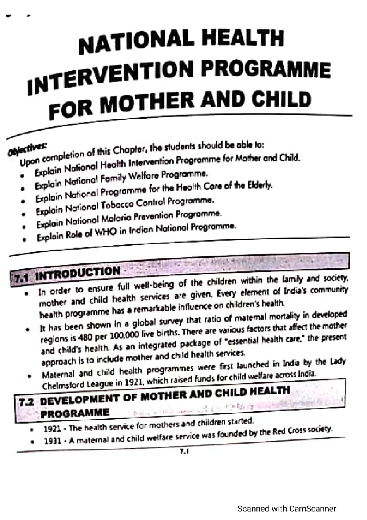 Social and preventive pharmacy - NATIONAL HEALTH INTERVENTION PROGRAMME ...