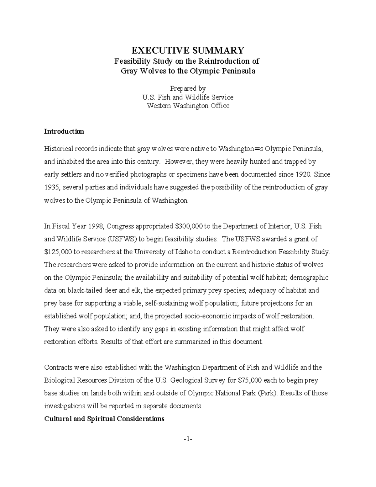 Feasibility study example 15 - EXECUTIVE SUMMARY Feasibility Study on ...