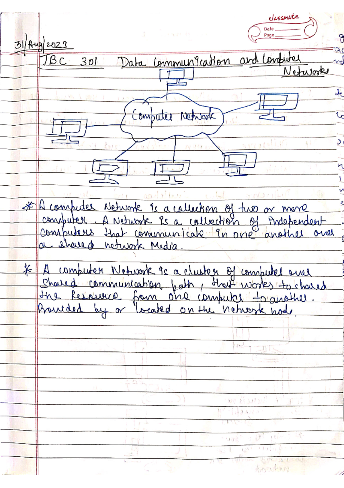 DNCN - Class notes to help you progress - Btech cse - Studocu