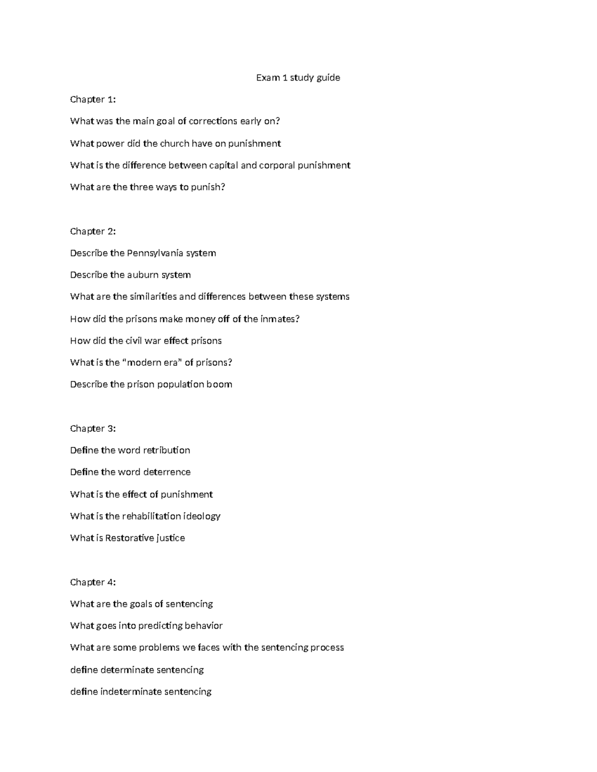 Study guide for exam 1 - Exam 1 study guide Chapter 1: What was the ...
