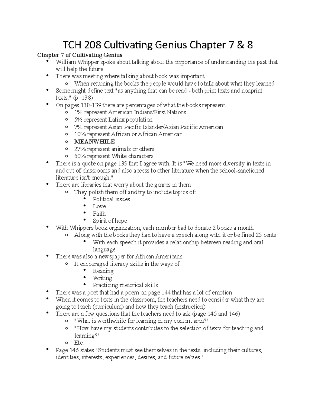TCH 208 Cultivating Genius Chapter 7 - " (p. 138) On pages 138-139 ...