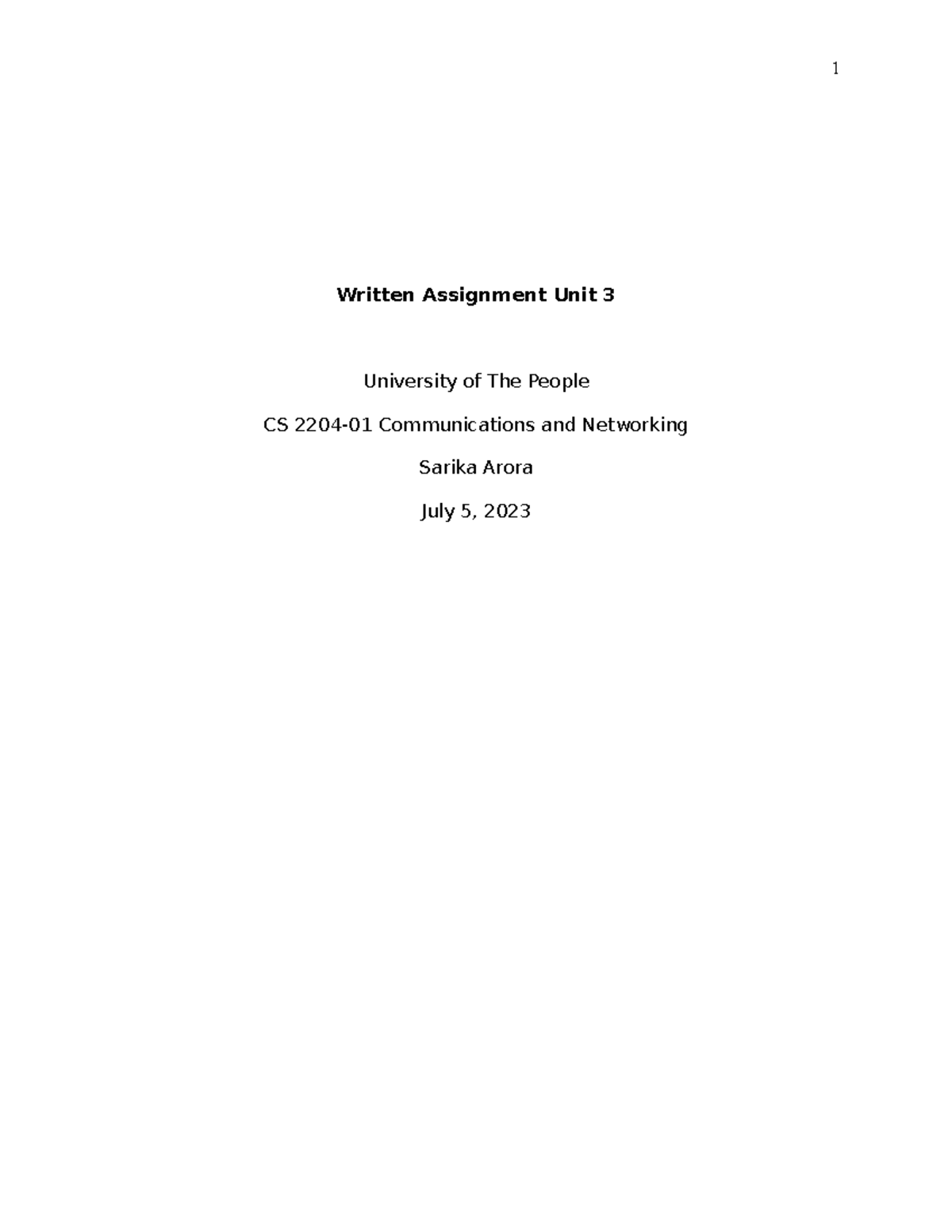 Written Assignment Unit 3 Question 1 What Do You Understand By The written-assignment-unit-3-question-1-what-do-you-understand-by-the