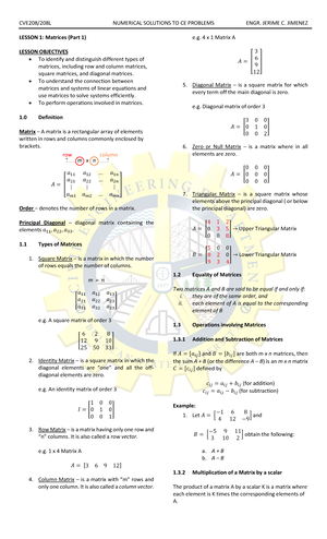 CVE208.Num Sol.SSLinear Equations - CVE208/208L NUMERICAL SOLUTIONS TO ...