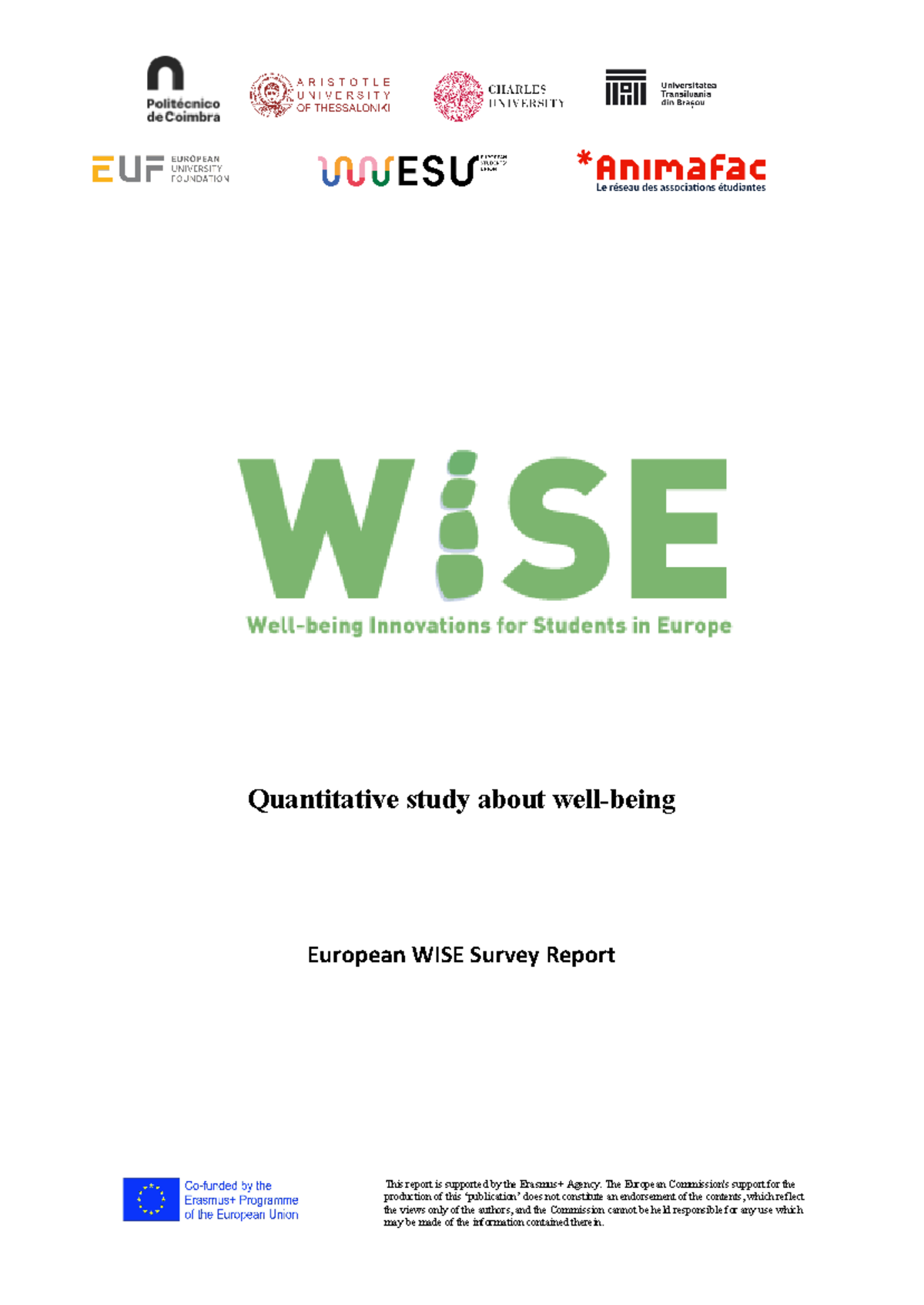 WISE-report-PR1 - Quantitative study about well-being European WISE ...