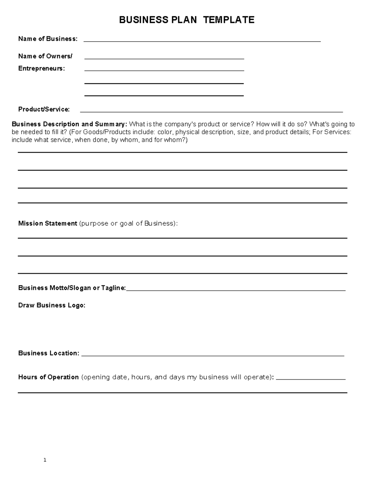 Business-Plan-template-2024 - BUSINESS PLAN TEMPLATE Name of Business ...