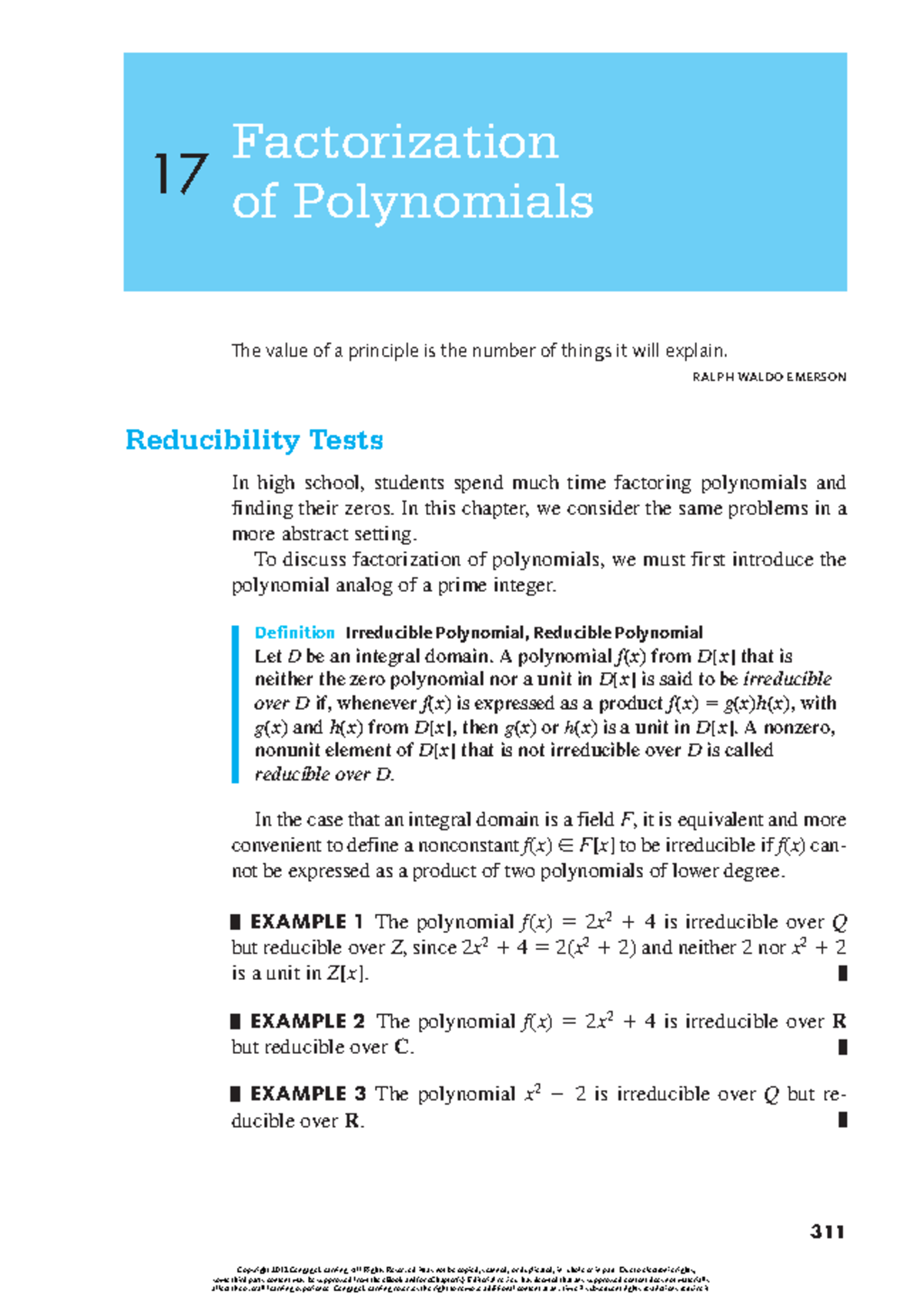 Faktorisasi Polinomial - 311 Factorization of Polynomials The value of ...