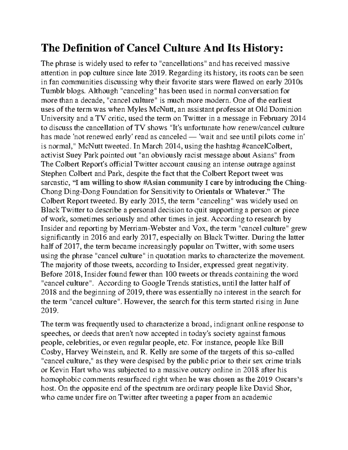 GPAC-Kan Kul-Def - Brief take on the new rising cancel culture. - The ...