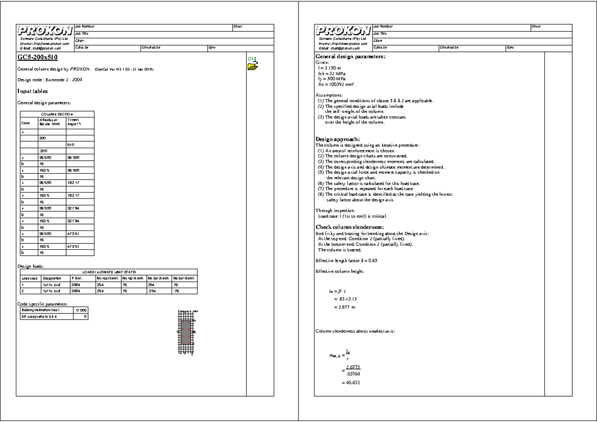 GC5-200x510 - Engineering - GC5-200x510 C General column design by ...