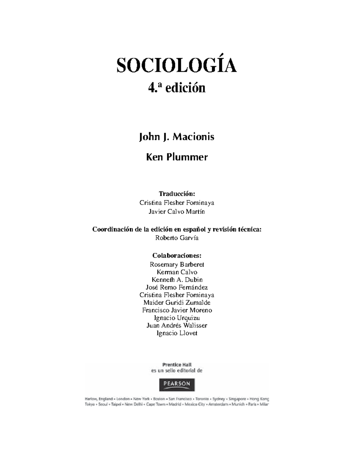Macionis Cap 18 Familias y Hogares - SOCIOLOGÍA 4. ####### a edición John J. Macionis Ken ...