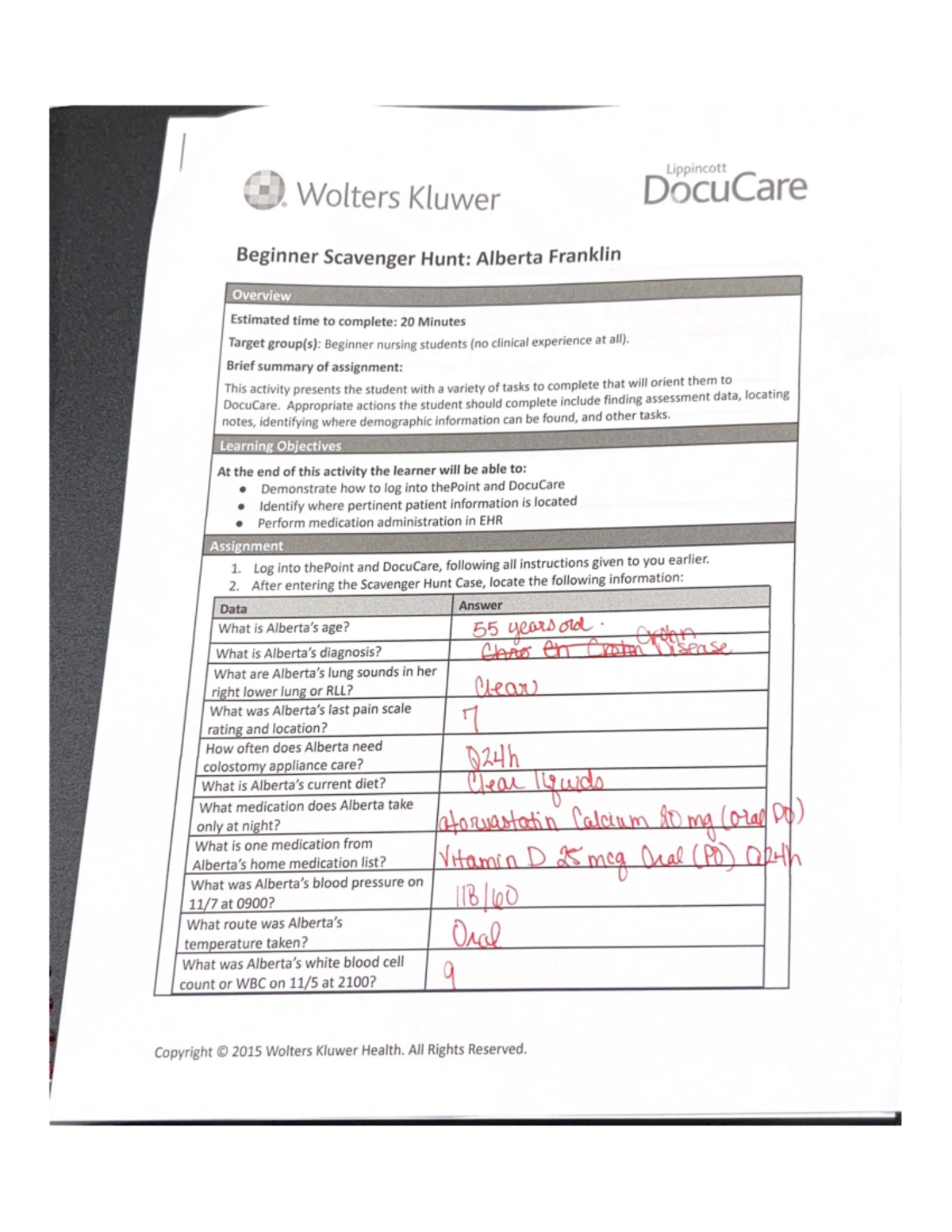 Lippincott - Assignment - NU107 - Studocu