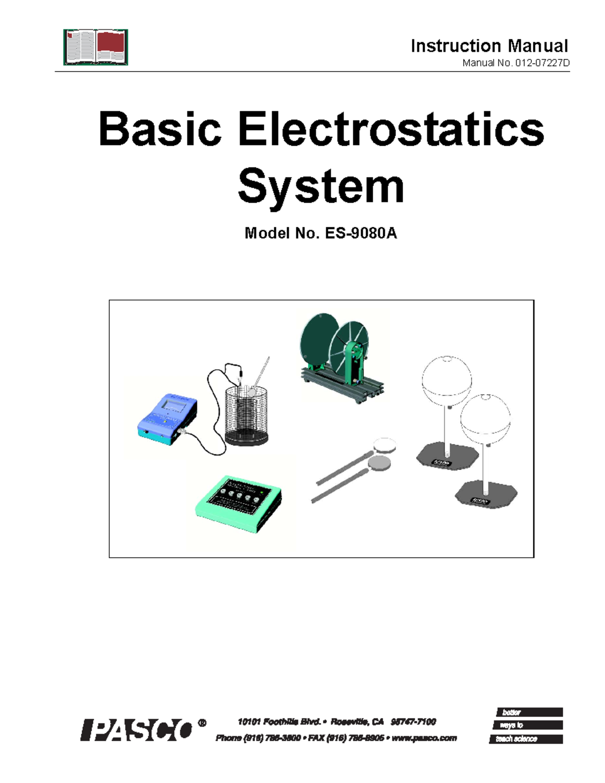 Complete Electrostatics - Instruction Manual Manual No. 012-07227D ...