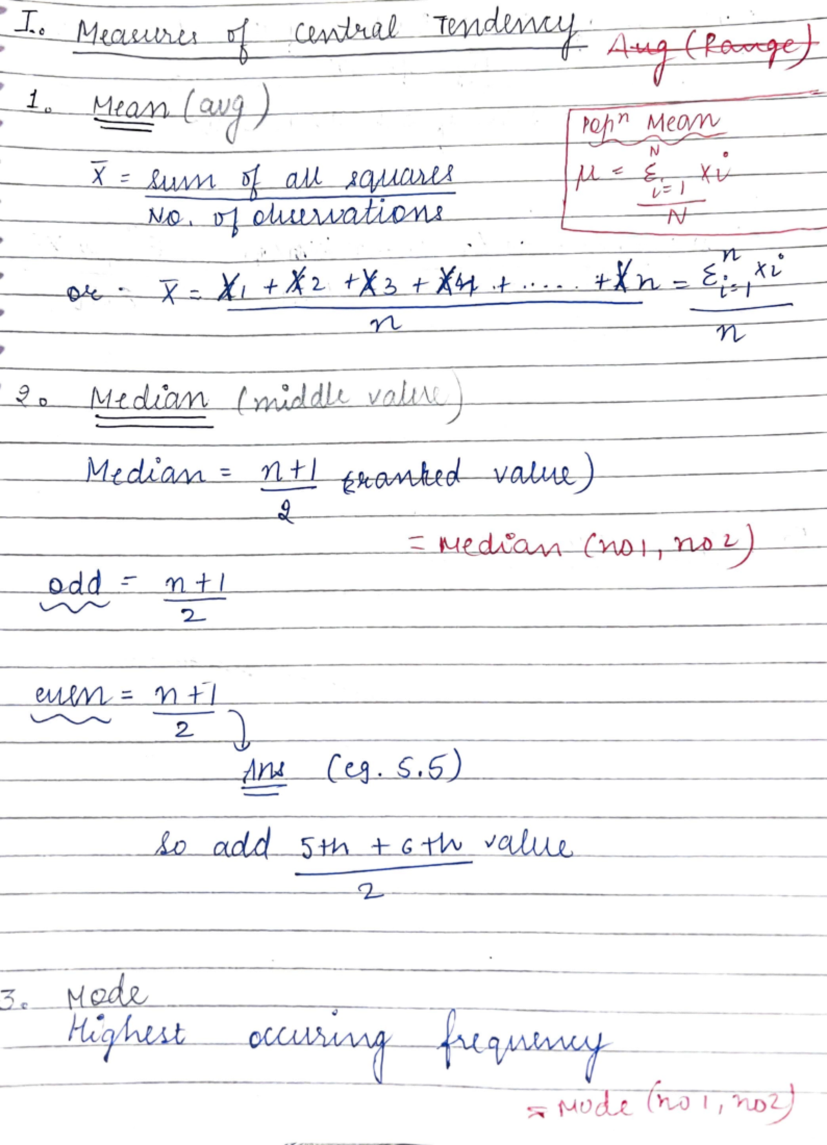 Measures of central tendency - B.a Programme - t i - X - £u;vn g 6 -0 ...