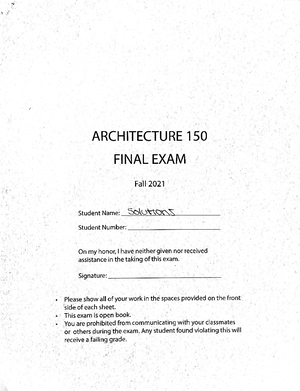 Homework 5 - work assignment - ARCH 150 - Studocu