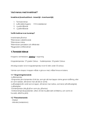 Projektering VVS-inst. PDF - Projektering VVS-installationer - Studocu