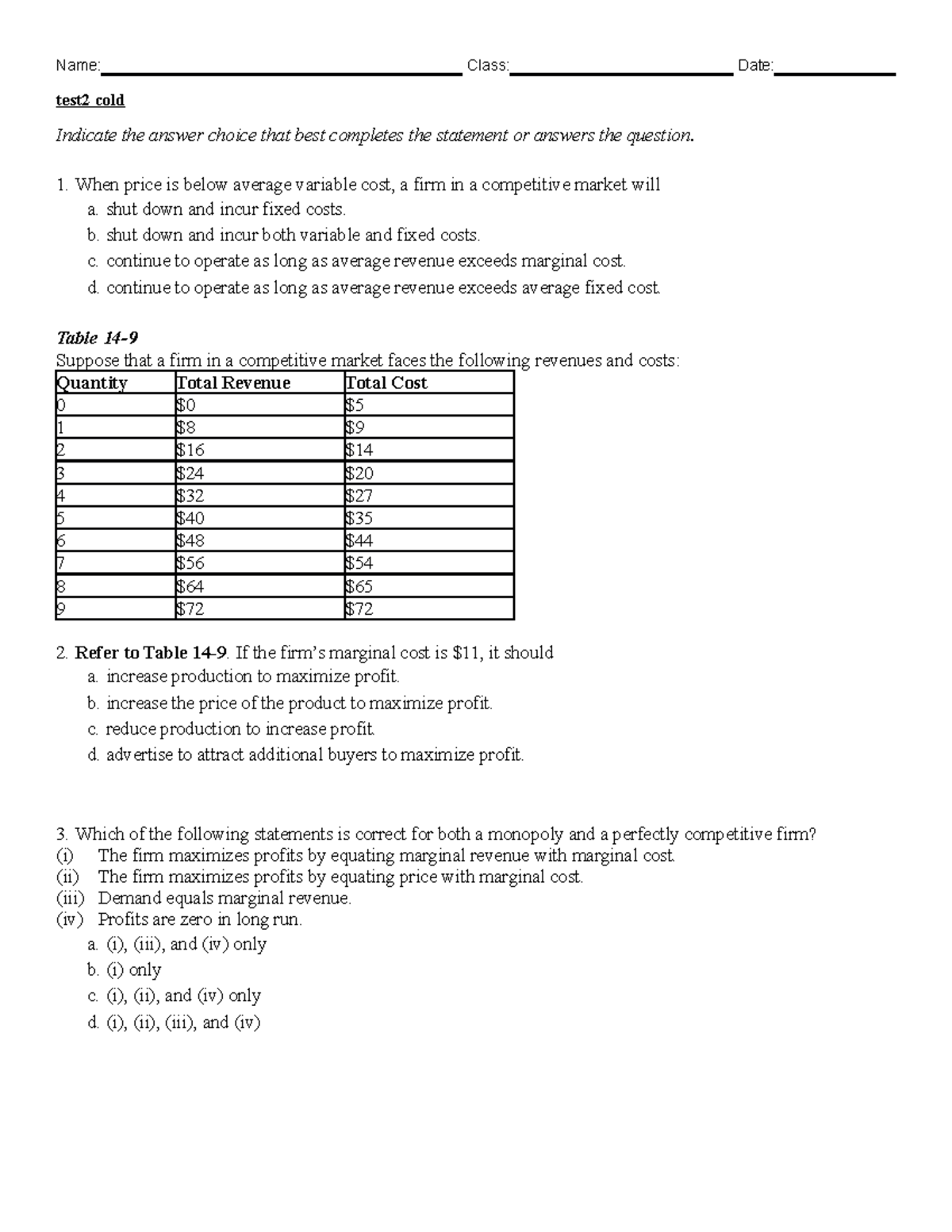 Big Cold Test For Final I Used This Combination Of Questions Asked In big-cold-test-for-final-i-used-this-combination-of-questions-asked-in